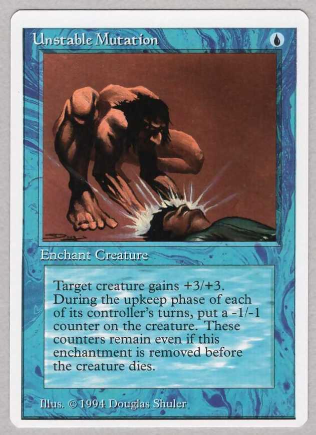 《不安定性突然変異/Unstable Mutation》[Summer Magic] 青C | 日本最大級 MTG通販サイト「晴れる屋」