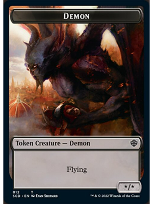 (012)《デーモントークン/Demon Token》[SCD] 黒 | 日本最大級 MTG通販サイト「晴れる屋」